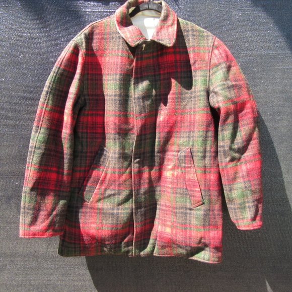 Pendleton | Jackets & Coats | Vintage 6s70s Pendelton Reversible Red Plaid Woolcotton Field ...